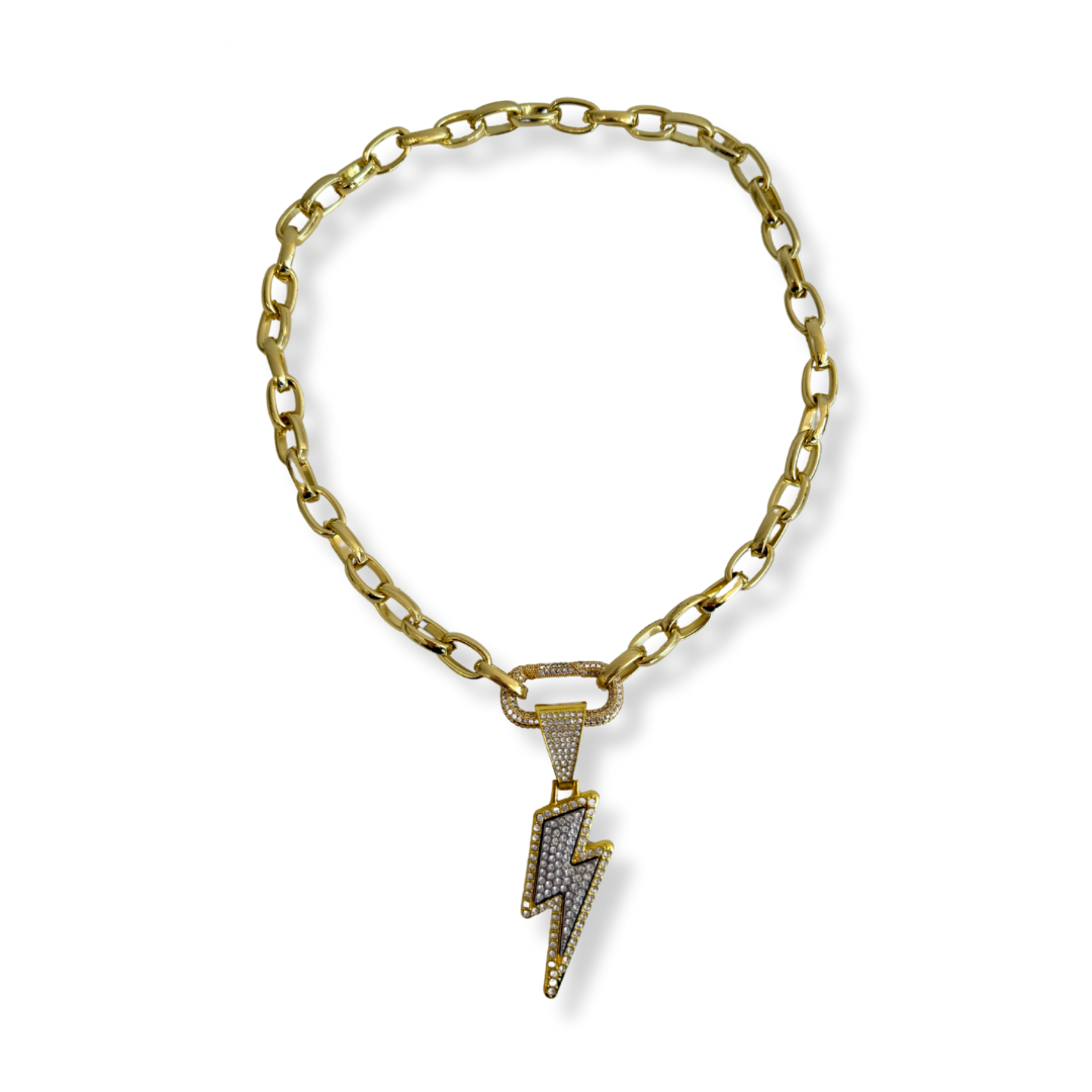 Collar Rayo Dorado – Ale Joyería